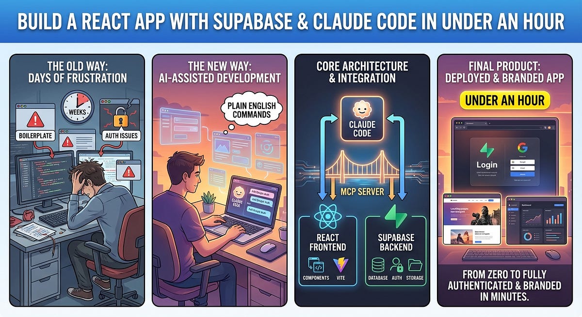 Build a Complete React App with Supabase Authentication in Under an ...