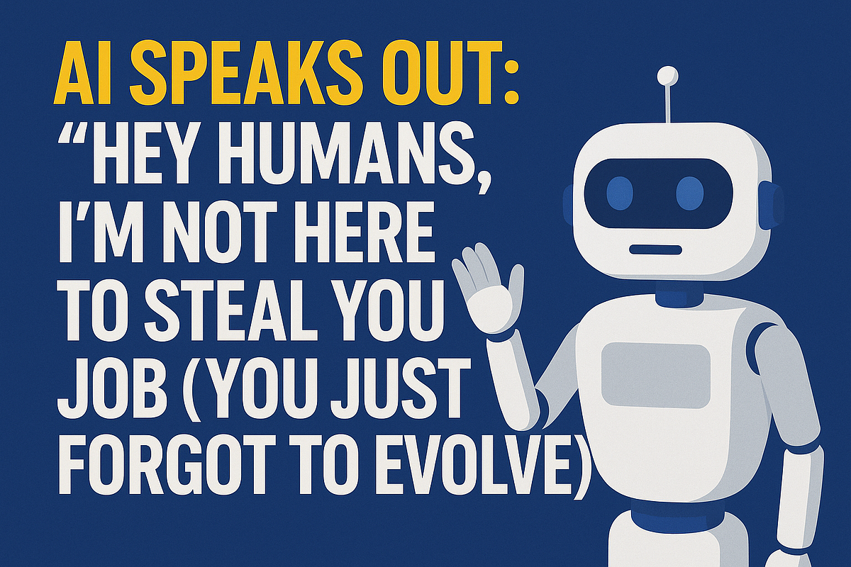 AI Speaks Out: “Hey Humans, I’m Not Here to Steal Your Job (You Just ...