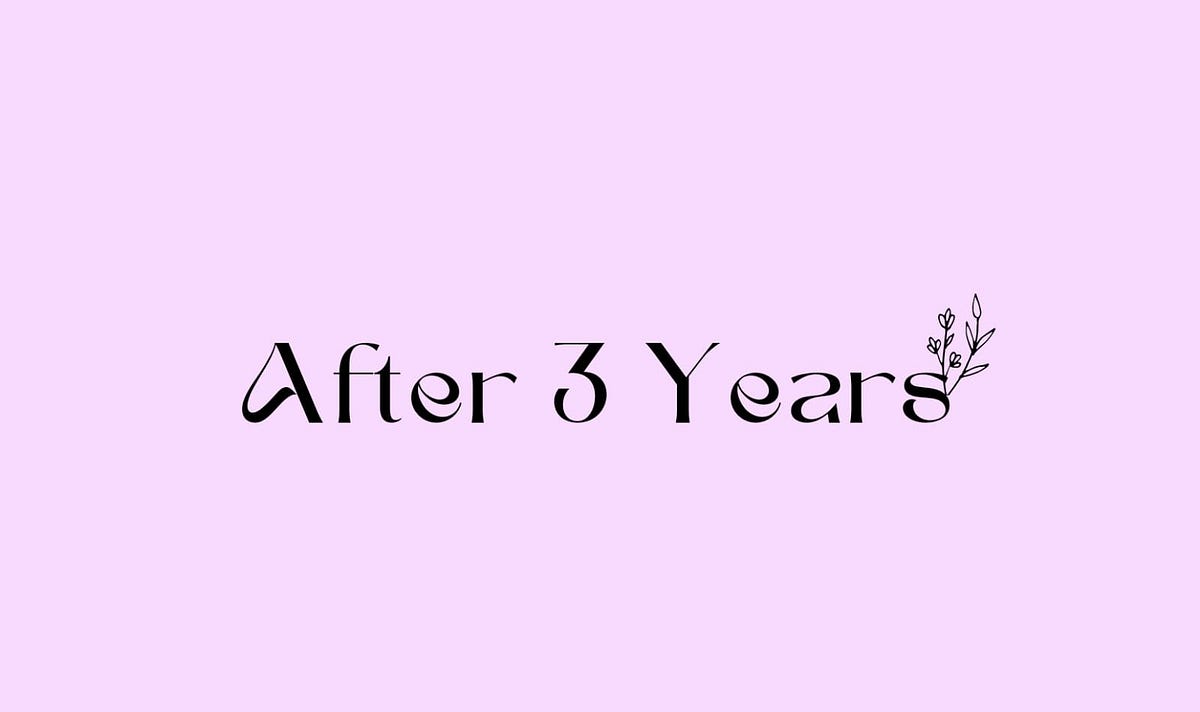 After 3 Years. Lembab adalah hal pertama yang Nisha… | by moonstarcute ...