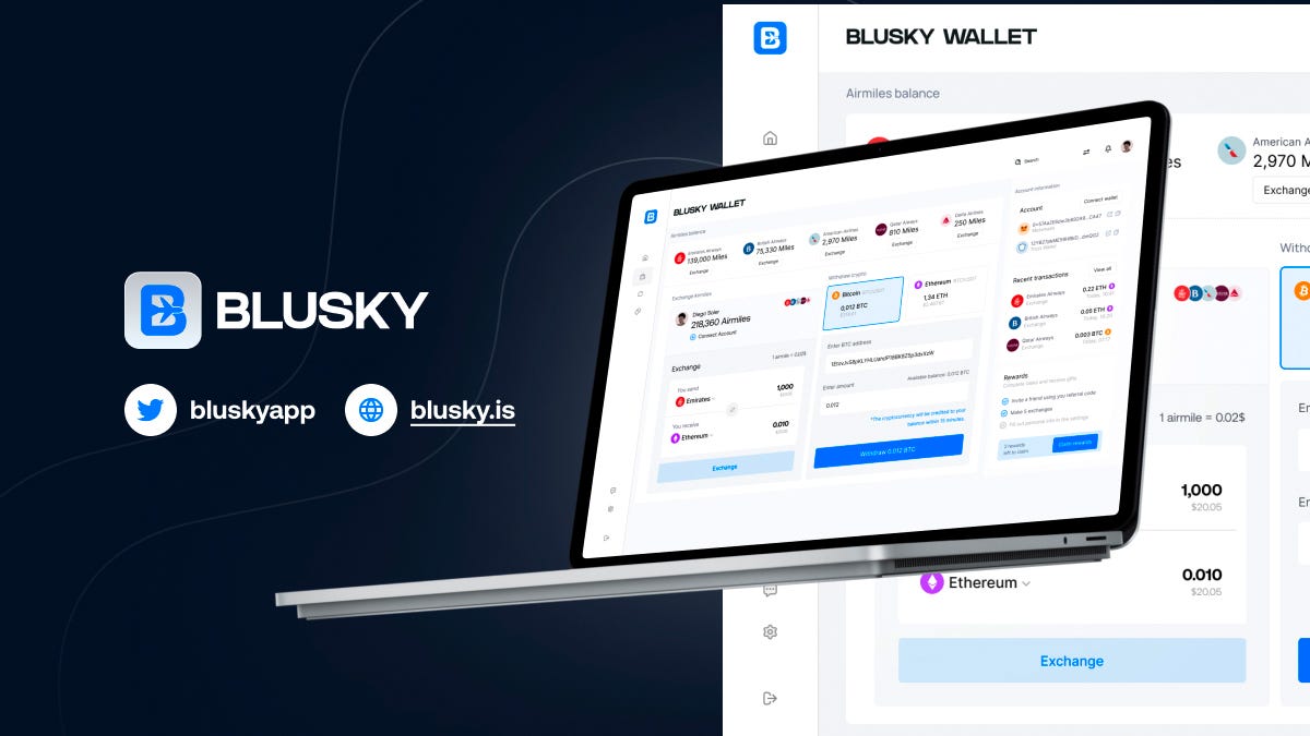 BLUSKY: Unlocking the Power of Airmiles through Crypto Conversion | by ...