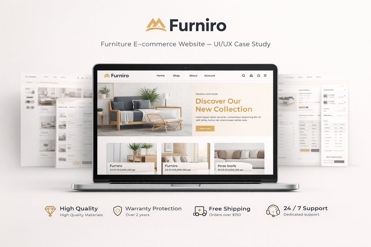 Furniro — E-commerce Website Design | UX Case Study. | by RushiUX | Medium