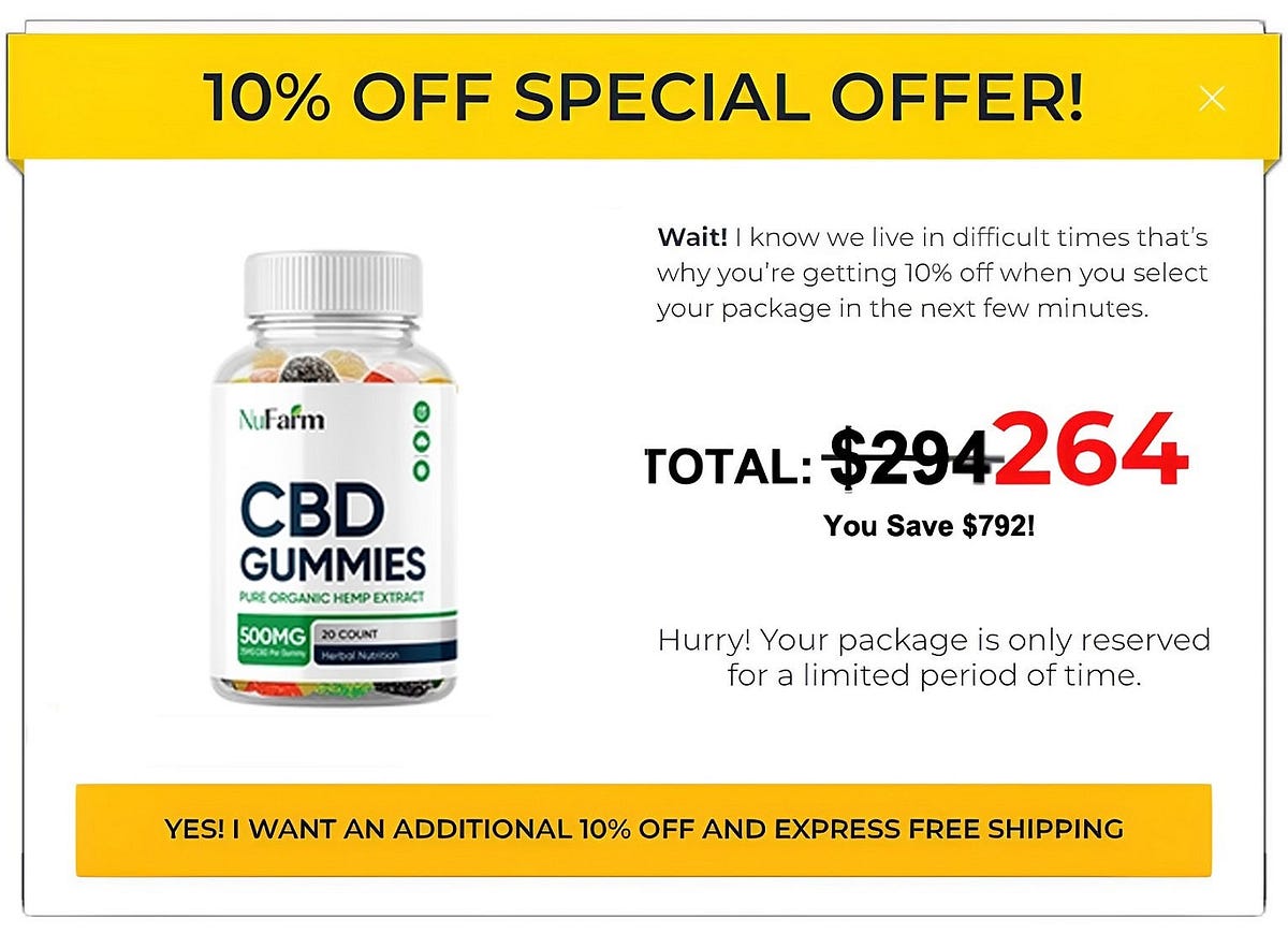 NuFarm CBD Gummies (Legit) 100% Natural Benefits and Health For Anxiety! | by NuFarm CBD Gummies ...