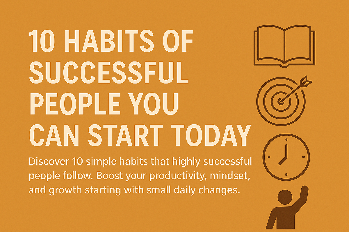 10 Habits of Successful People You Can Start Today | by Growin | May ...