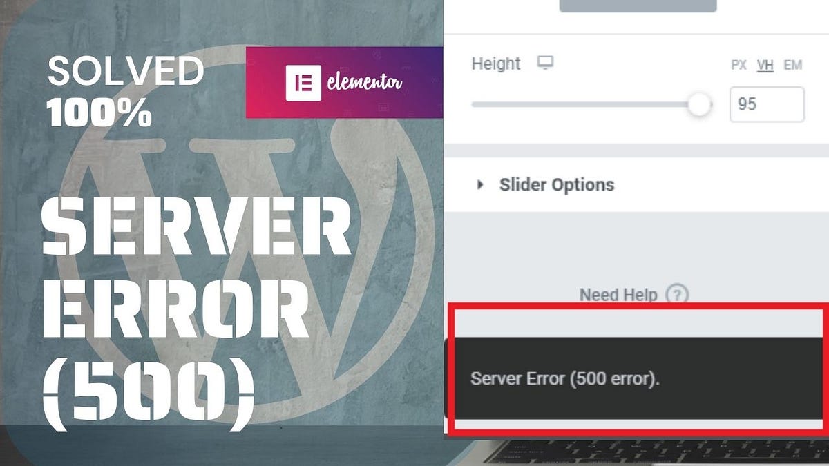Elementor server error 500 | Elementor update error 500 | SOLVED 100% | by MultiWebPress | Medium