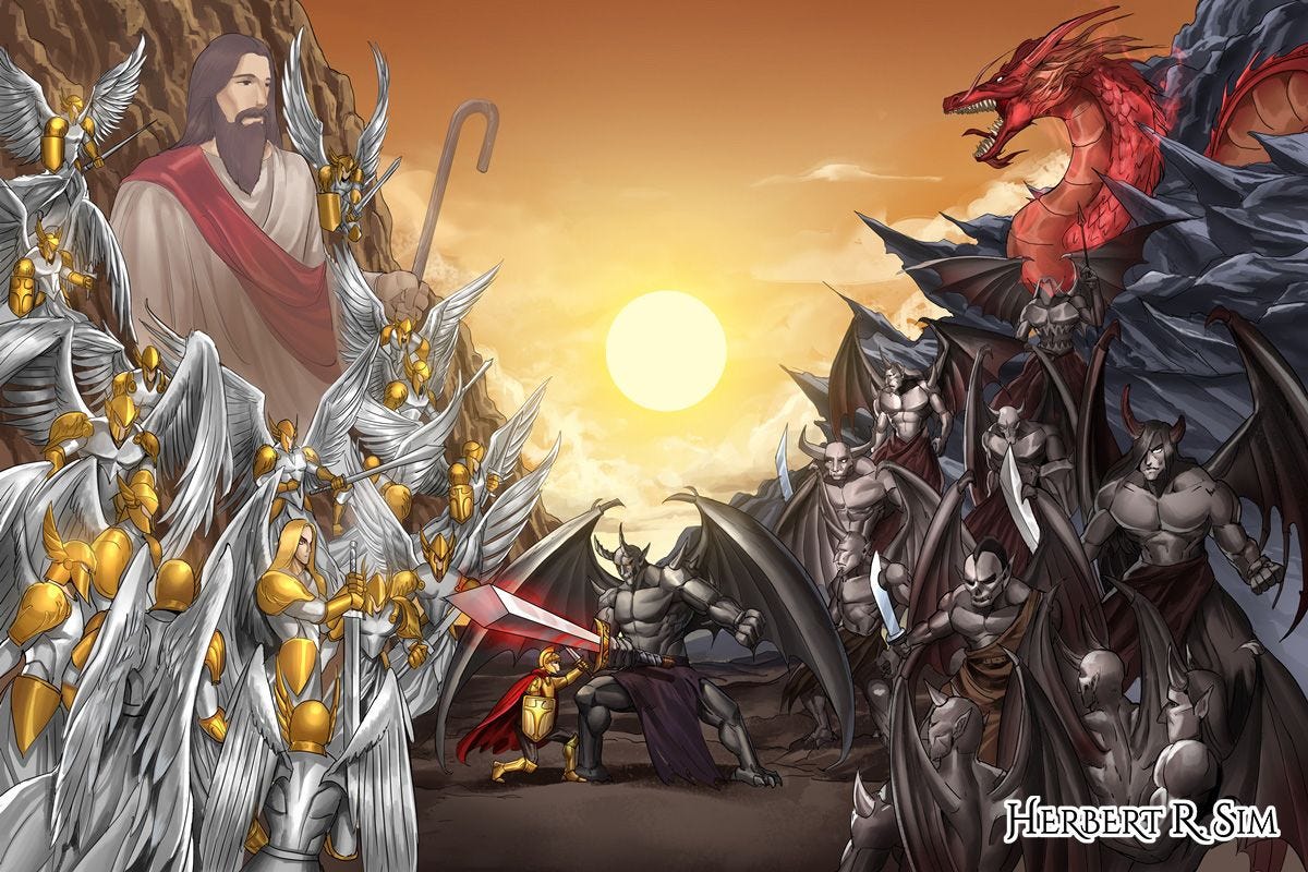 Angels Vs Demons - Lylewalker - Medium