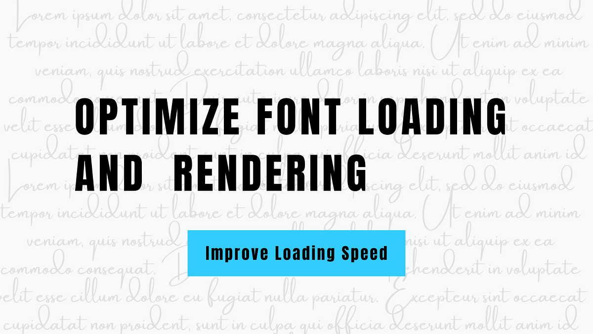 Optimize fonts loading and rendering on web application | by Sanjeev Subedi | Medium