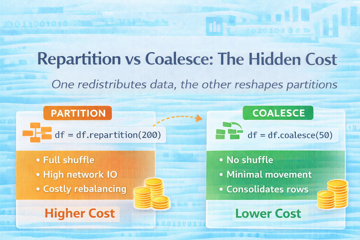 Repartition vs Coalesce: The Hidden Cost | by Ankur Gupta | Jan, 2026 ...