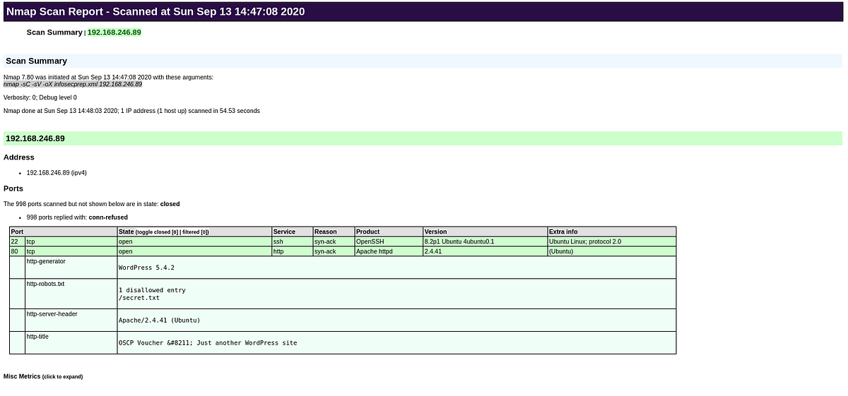 Nmap xml to html result. XSLT is a language that you can use to… | by Ivan Popovic | Medium