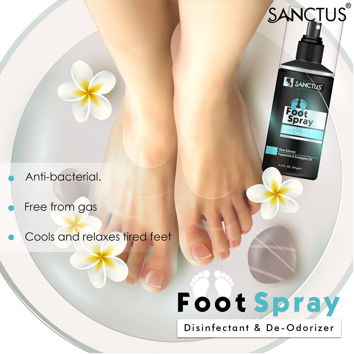 Best disinfectant deodorizer for fresh smelling feet all day — Foot ...