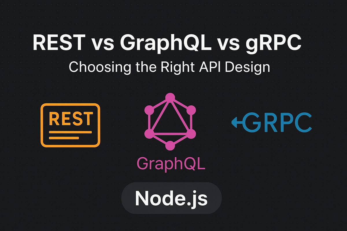 REST vs GraphQL vs gRPC in Node.js: Choosing the Right API Design | by Somendradev | Stackademic