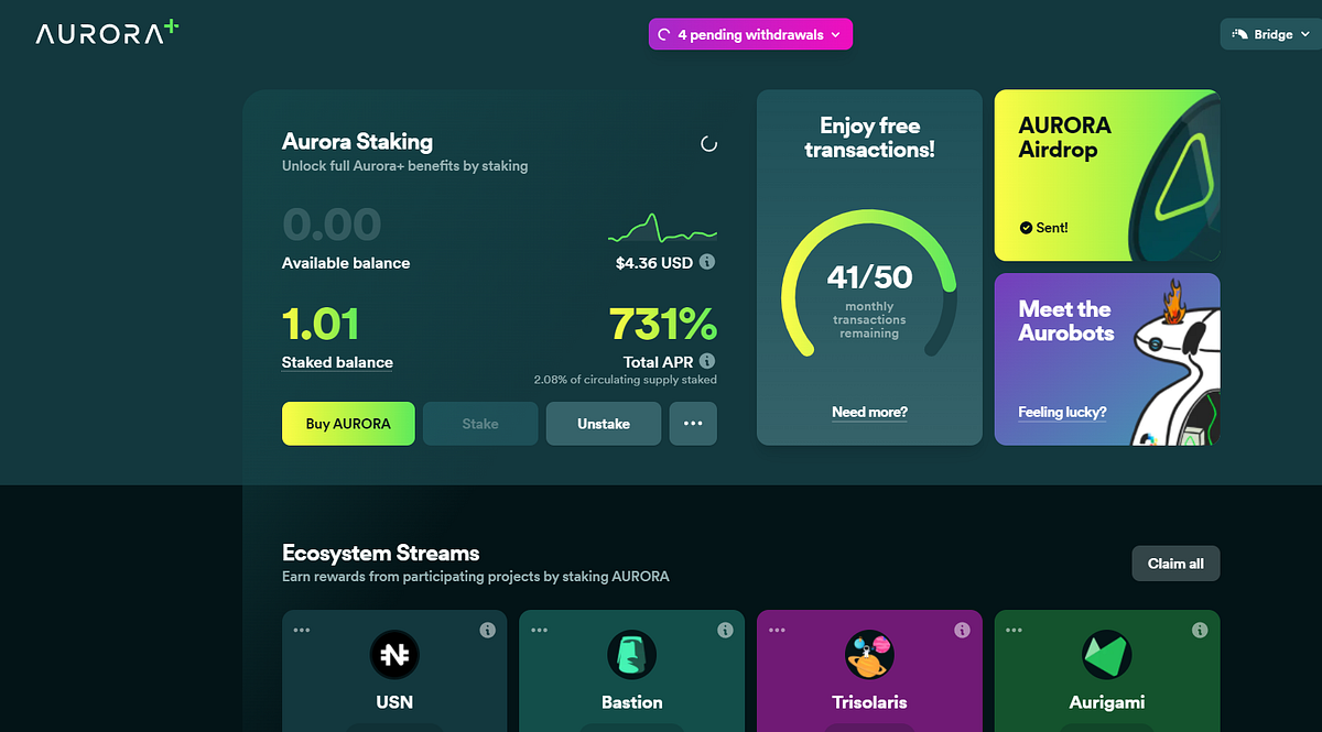Aurora Airdrop + Free NFT - Maxkyrilqq - Medium