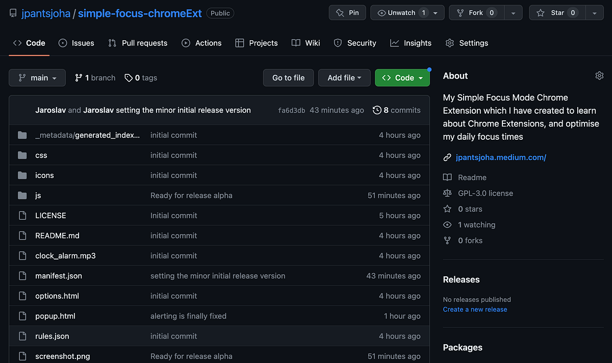 Simple Focus Mode: Boost Your Productivity with My Chrome Extension (Built with ChatGPT) | by ...