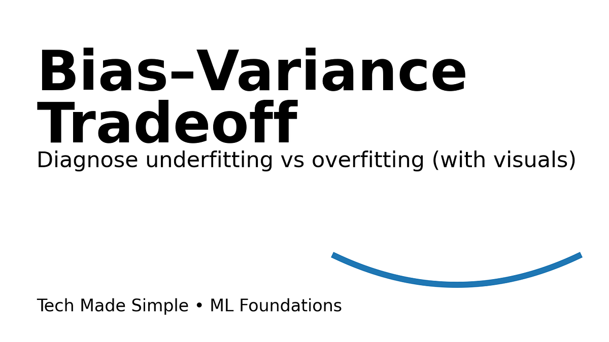 Bias–Variance Tradeoff (Explained Simply): How to Diagnose Underfitting ...