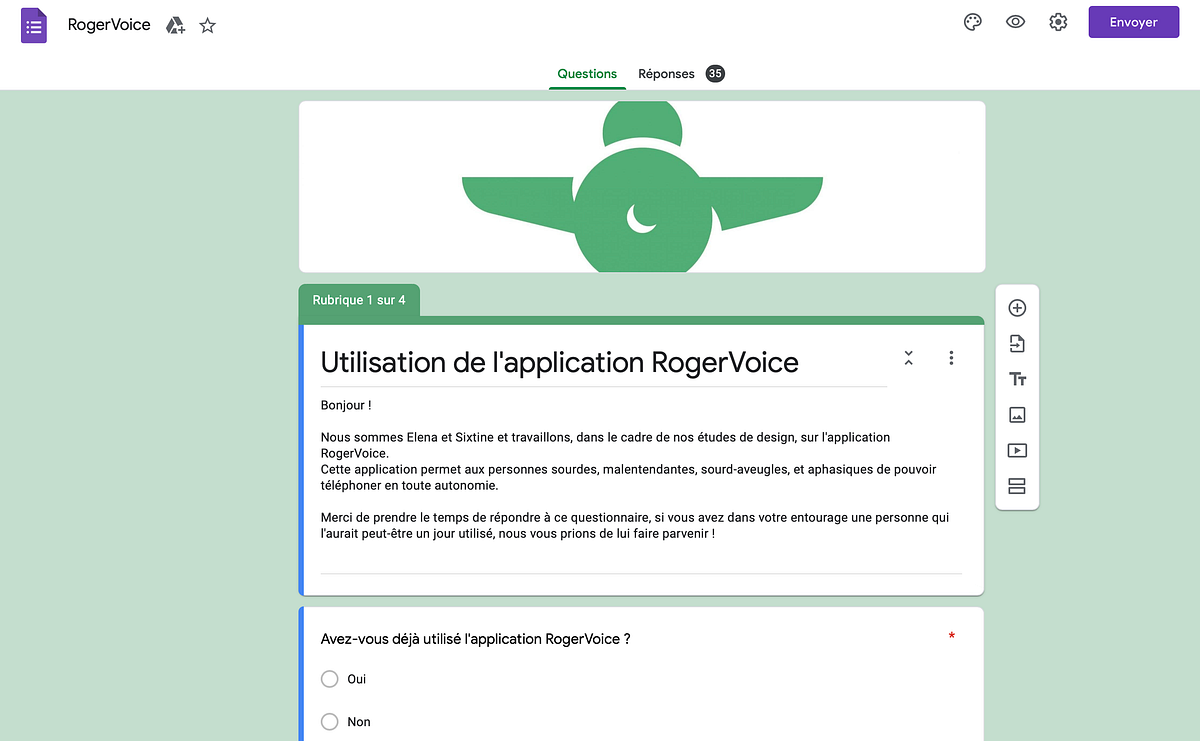 Projet Roger Voice — UX UI. Une application pour simplifier… | by E ...