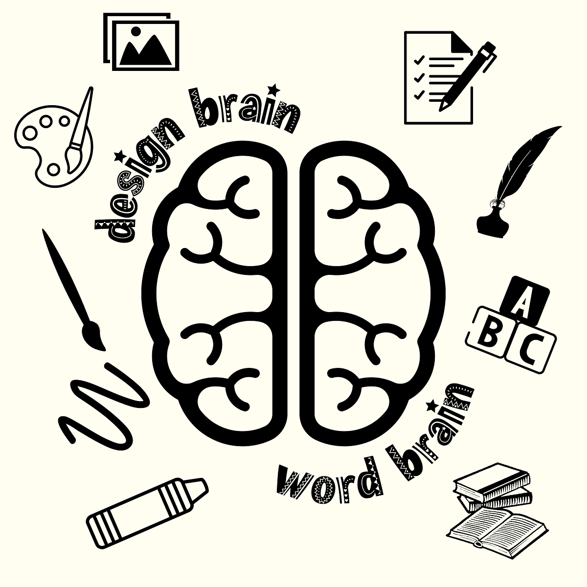 The 2 Brains Of Side Hustlers. Are you Design Brain or Word Brain? | by ...