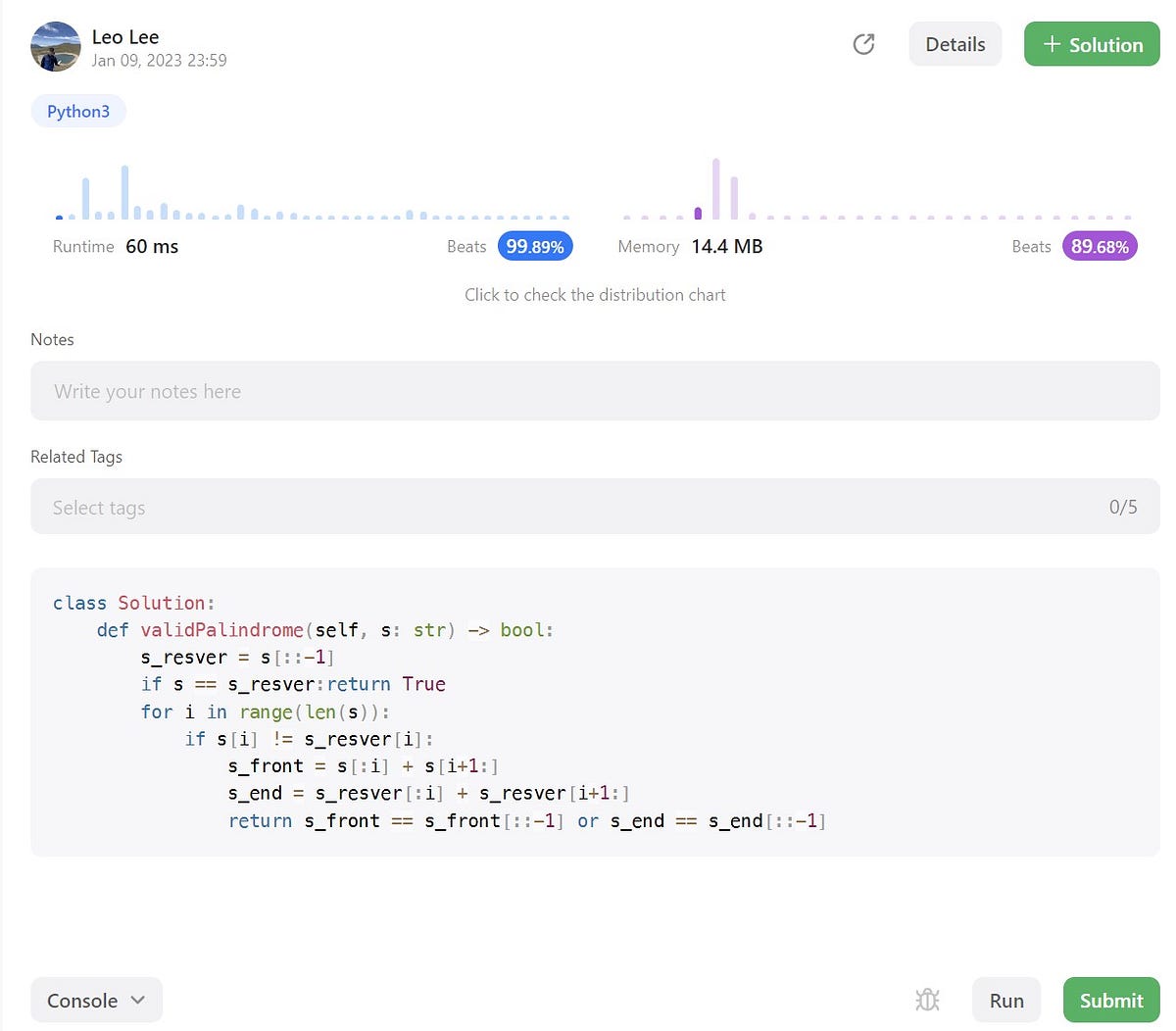 leecode ex02 - leoBlackTea - Medium