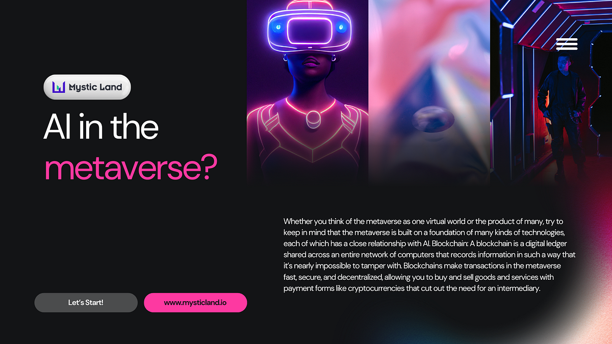 AI in the metaverse?. Whether you think of the metaverse as… | by ...