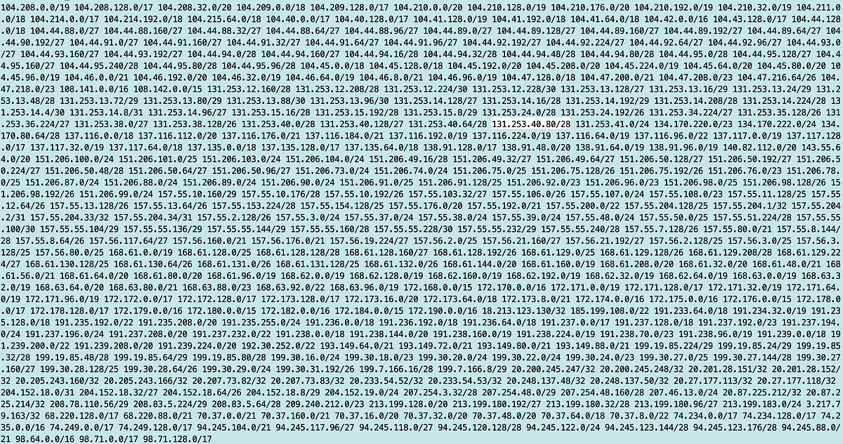 Fixing AWS GitHub Prefix List — GitHub API Changes? | by Teri Radichel | Cloud Security | Medium