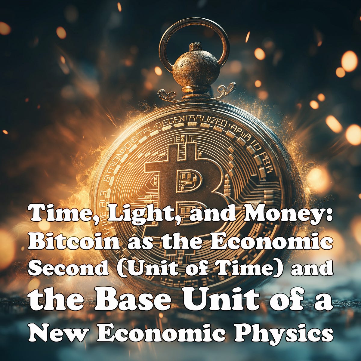 Time, Light, and Money: Bitcoin as the Economic Second (Unit of Time ...