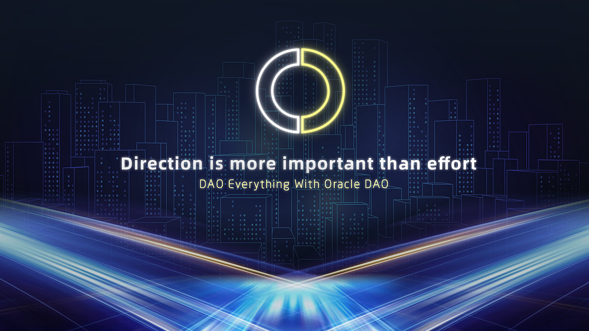 Equipped with Web 3 Ark with unlimited potential, ORACLE DAO will ...