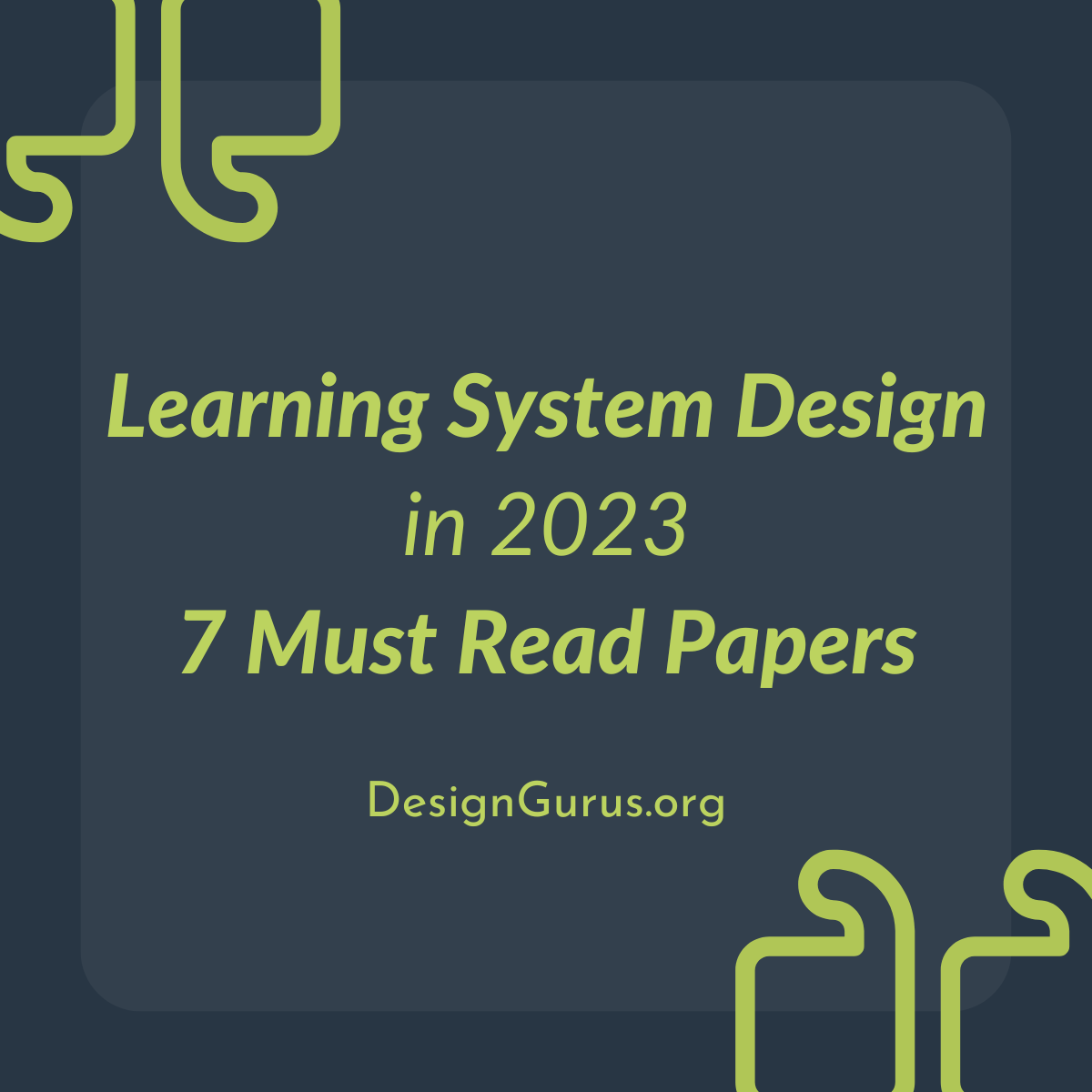 Learning System Design: Seven Must-Read Papers | by Arslan Ahmad | Level Up Coding