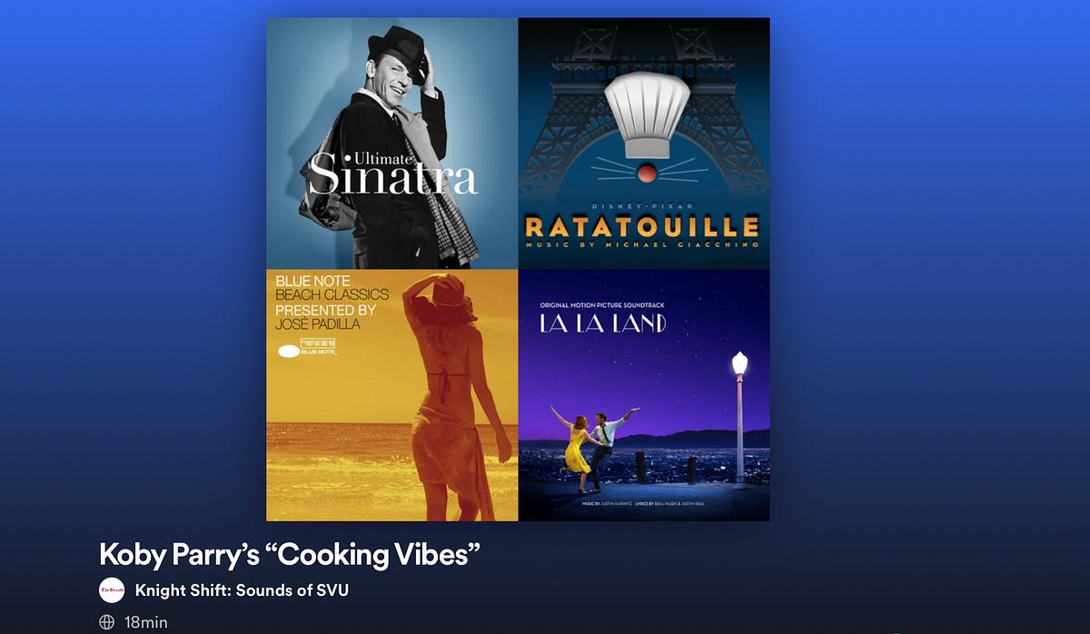 The Knight Shift: Koby Parry’s “Cooking Vibes” Playlist | by The Herald ...