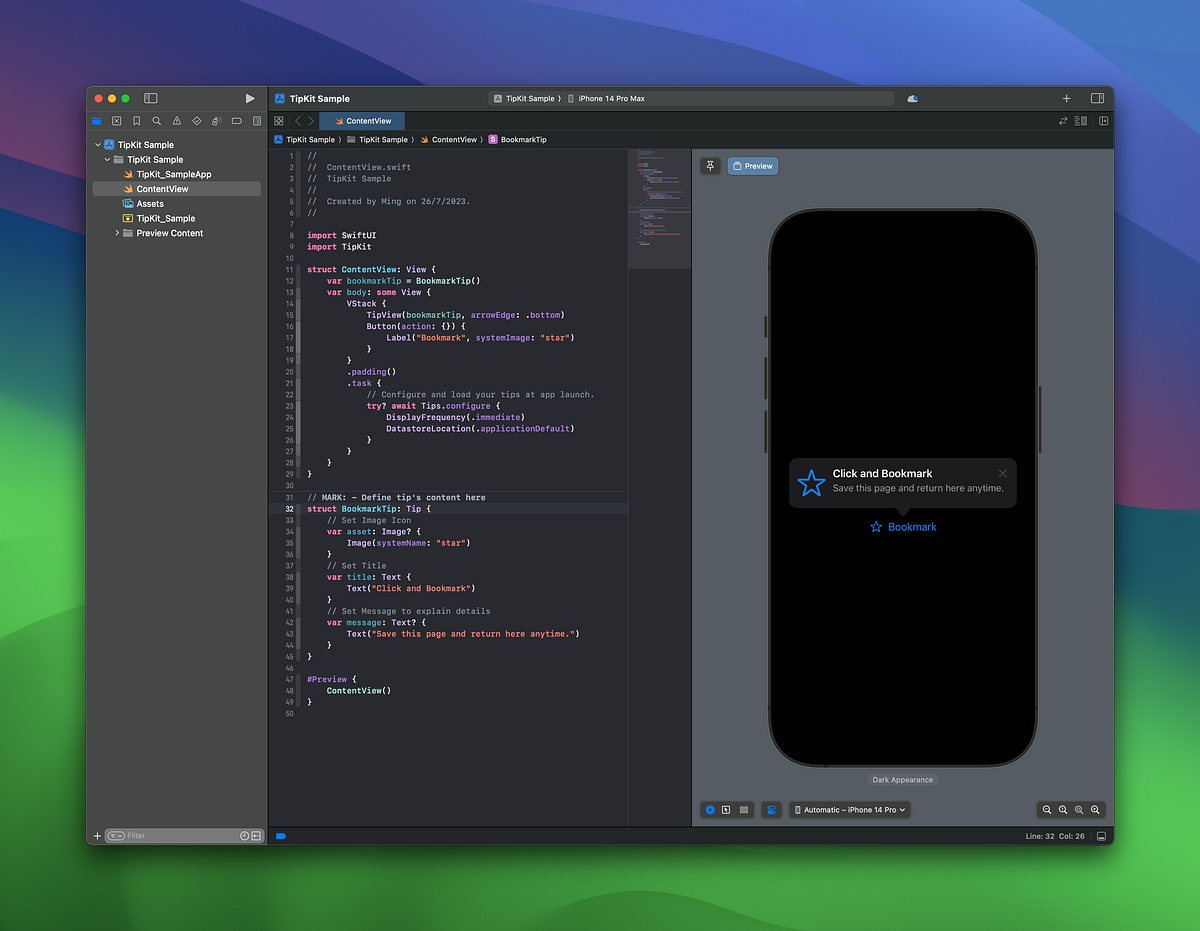 How to: use TipKit in SwiftUI. Tipkit can help your customers better… | by MING | Level Up Coding