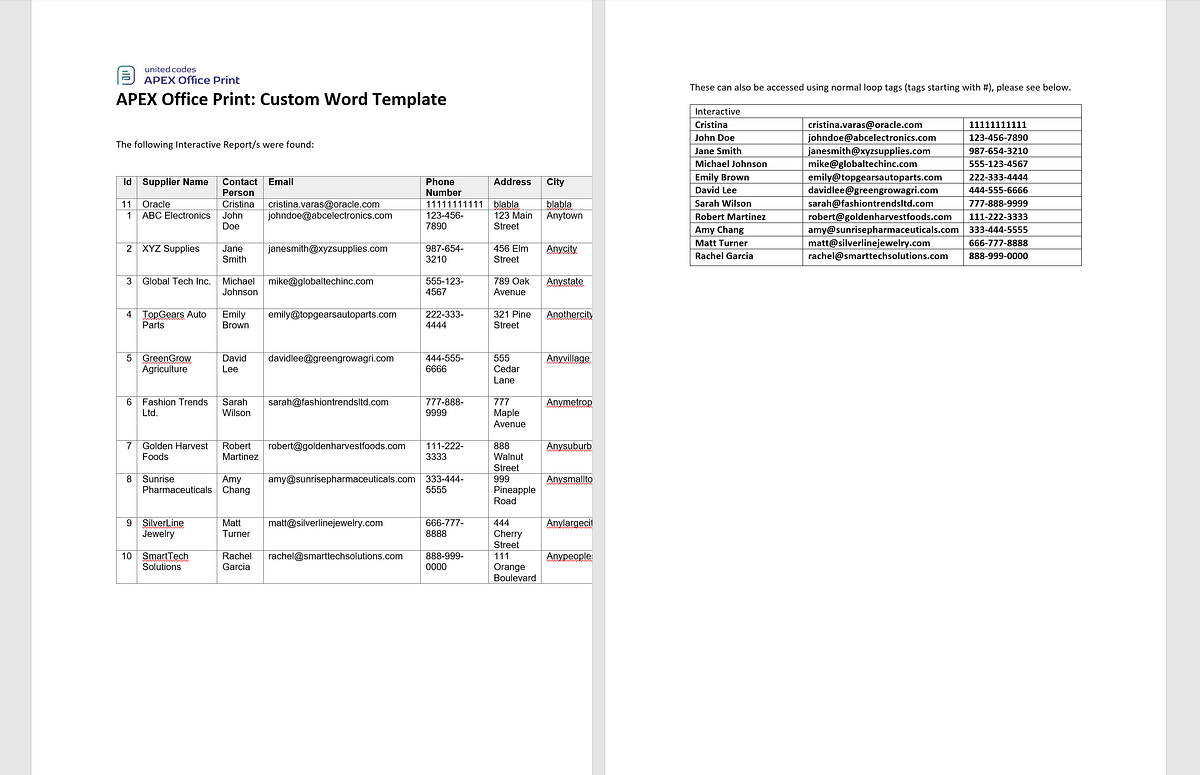 Creating Reports and Documents with APEX Office Print in Oracle APEX ...