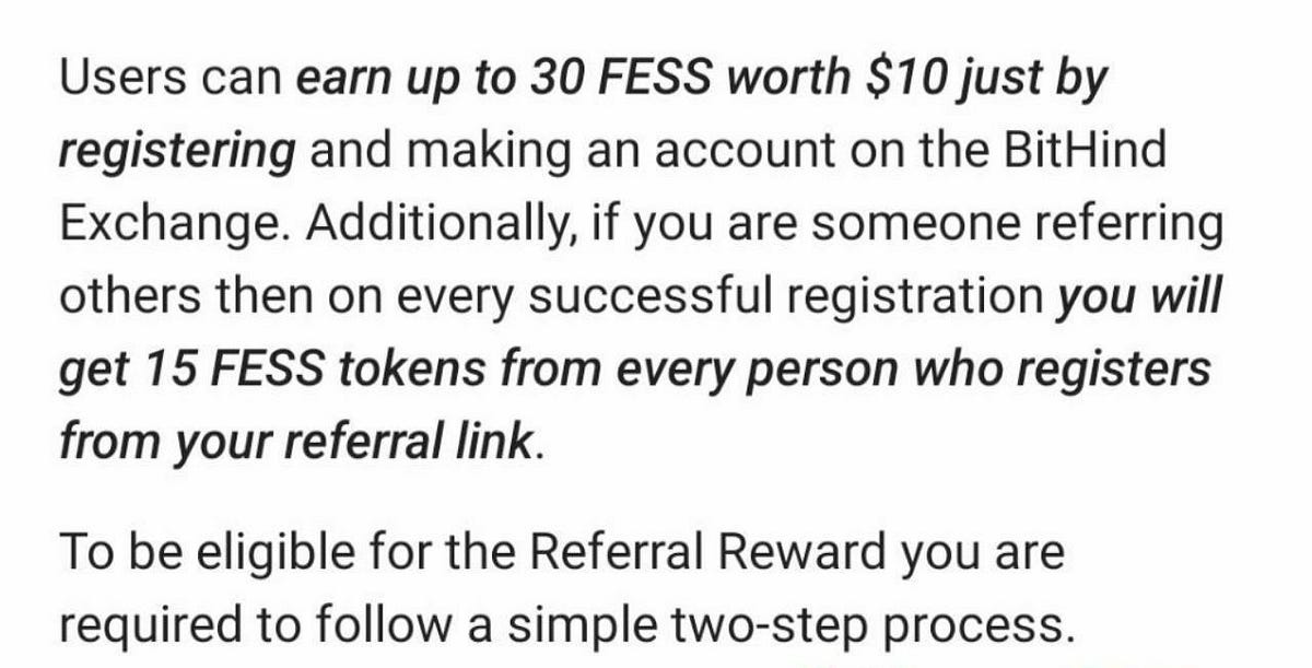 BITHIND Exchange. Reward : 30 FESS (~$10) Referral : 15… | by Achmad Daffa’ Ibrahim | Medium