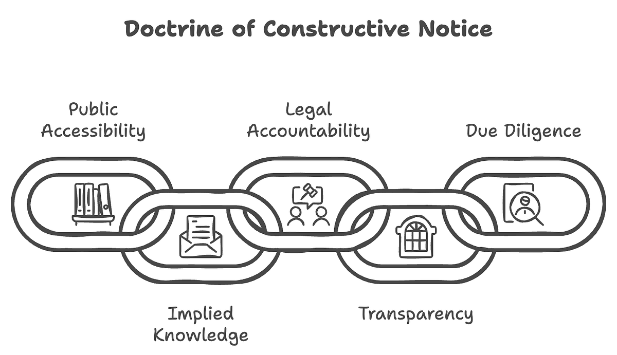 Business Law: Doctrine of Constructive Notice 📜 | by Priyakant Charokar | The Leadership Nexus ...