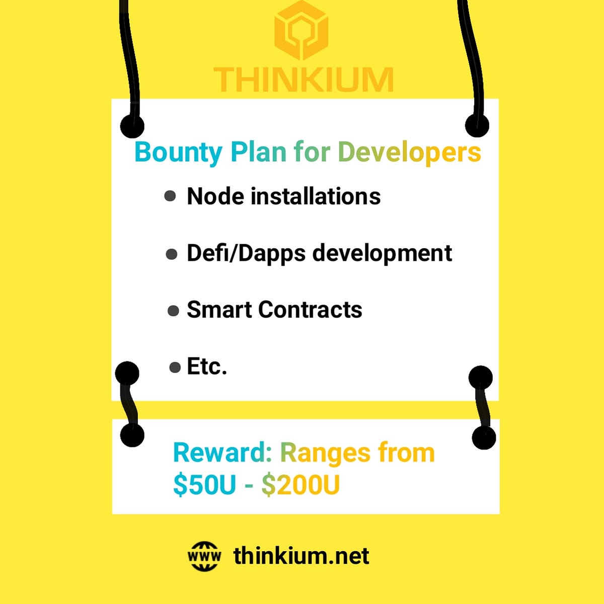 Thinkium Bounty Plan For Developers | by Wisdomedem | Medium