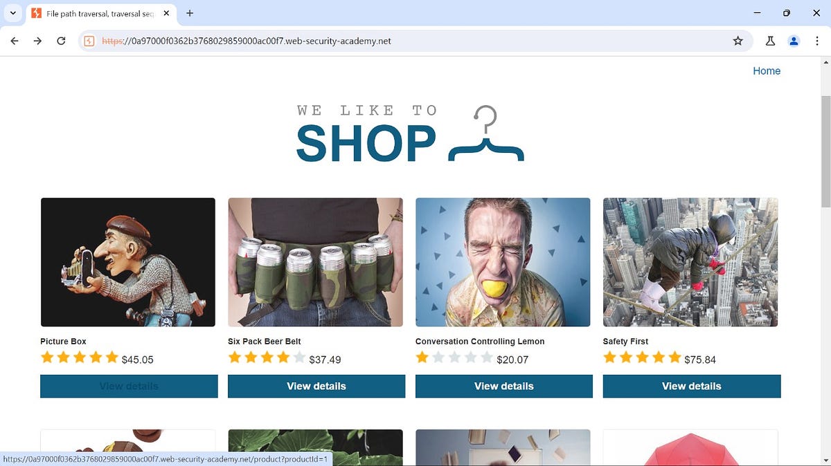 VAPT Report pada Port Swigger: Path Traversal, Access Control, Business Logic, Authentication ...
