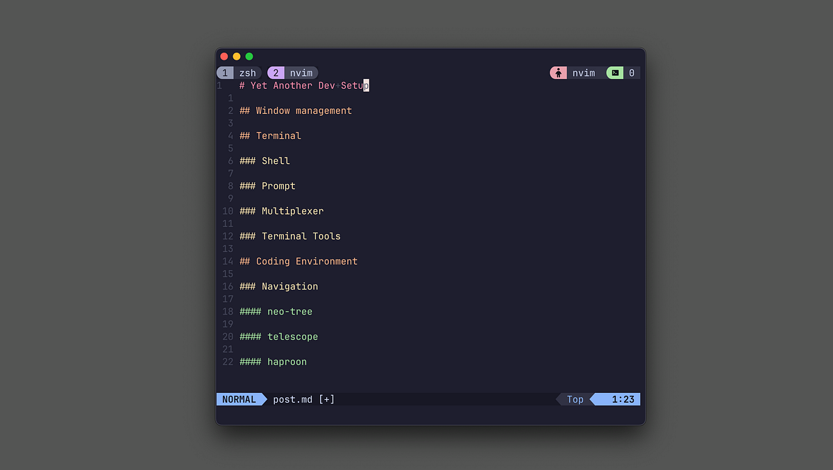 Yet Another Dev Setup. This post is a walkthrough of my… | by Artem Vasilyev | Jul, 2025 | Medium