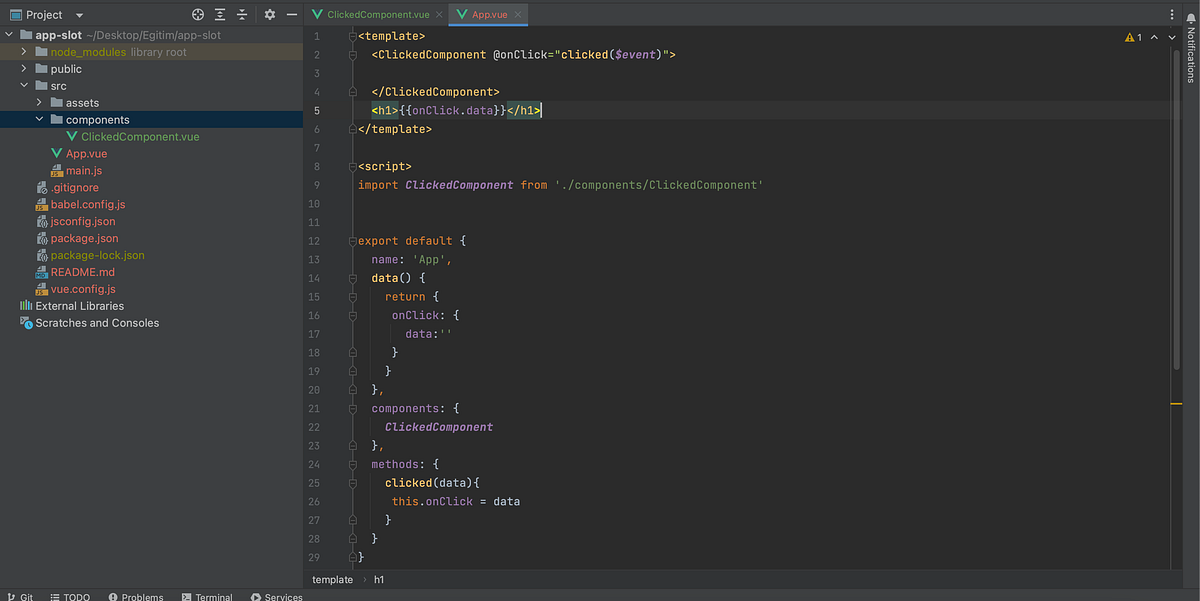 Vue js $emit fonksiyonu kullanımı.. | by Eren Gursoy | Medium