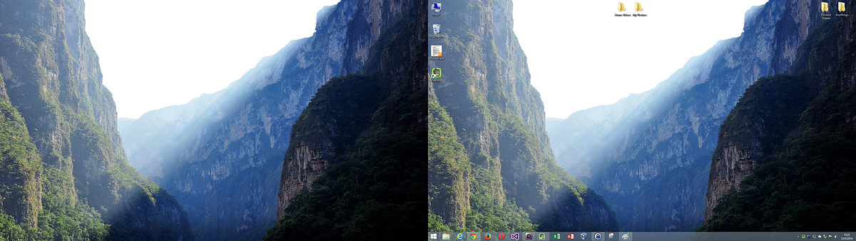 Value of a clean digital desktop. A small change in your work ...