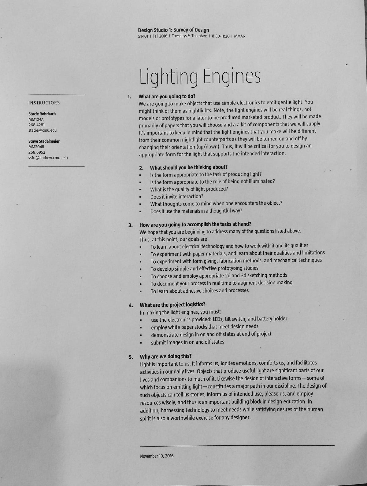 Lighting Engines. 11/13: Weekend idea generation | by Erin Ryan | Medium