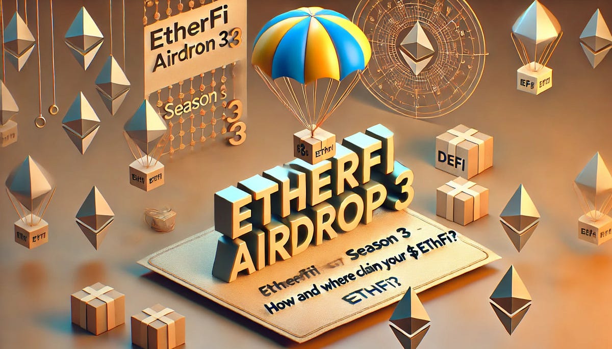 EtherFi Airdrop Season 3 — How and Where to Claim Your $ETHFI? | by DropChase | Jul, 2024 | Medium