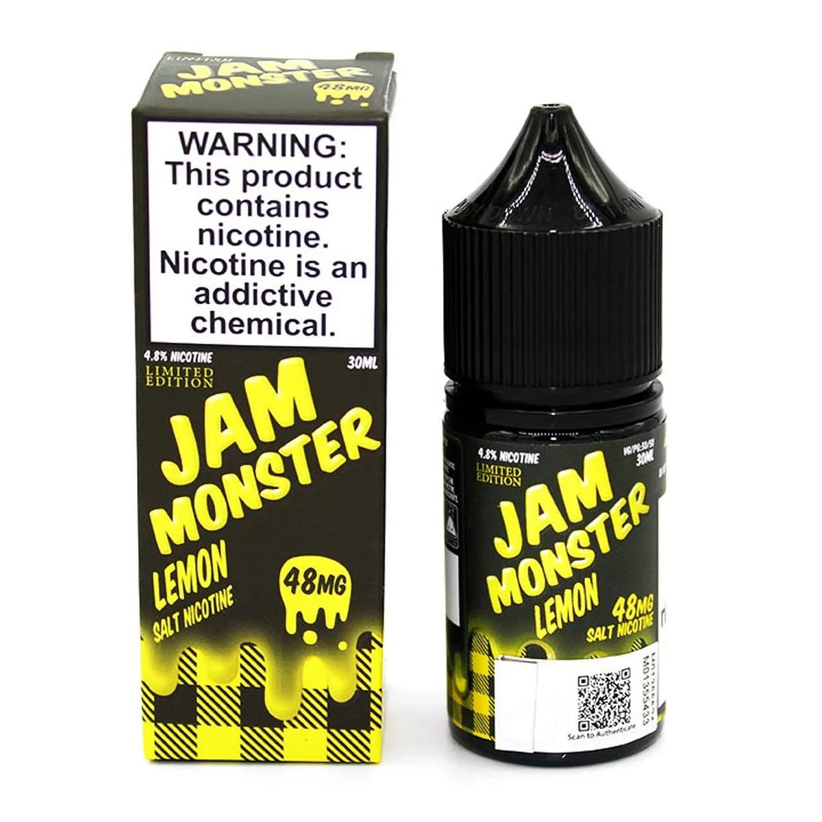 Lemon Jam Nicotine Jam Monster Salt E Liquid Refillable Vape Device ...