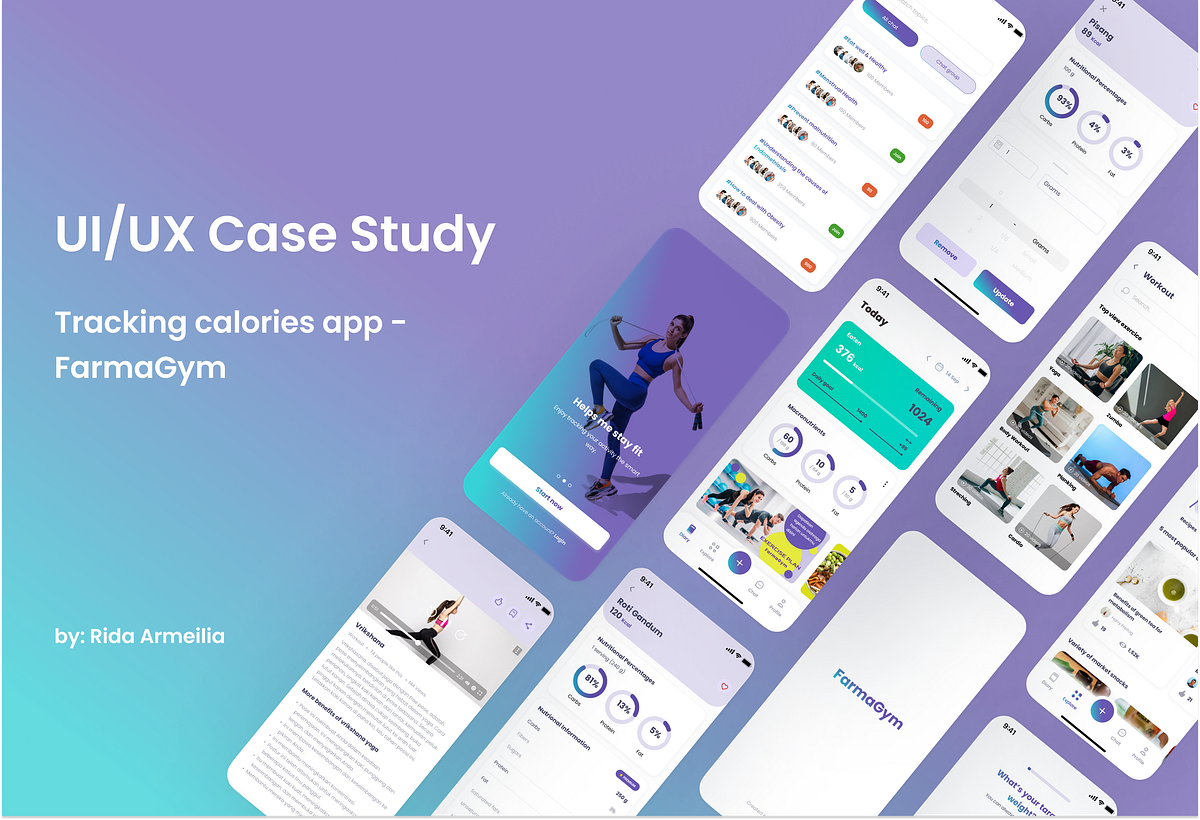 UI/UX Case Study: Tracking Calories App — FarmaGym | by Rida Armeilia ...