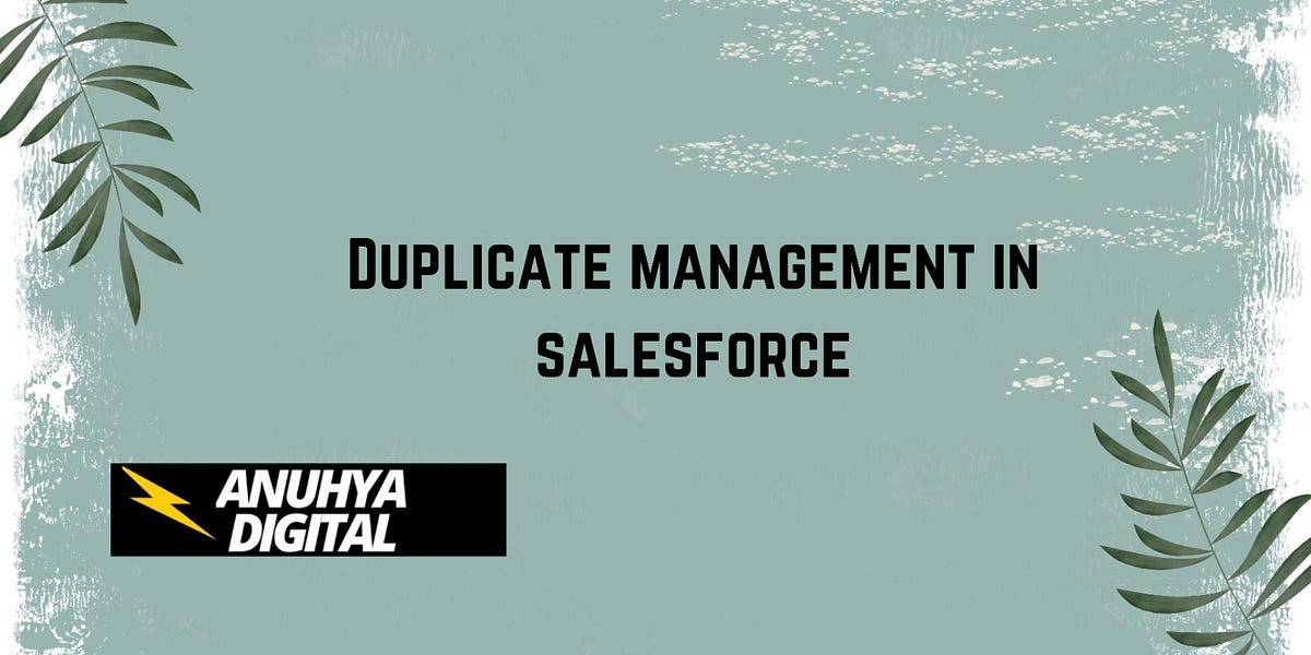 Introduction To Duplicate Management In Salesforce By Anuhya Digital Jul 2024 Medium
