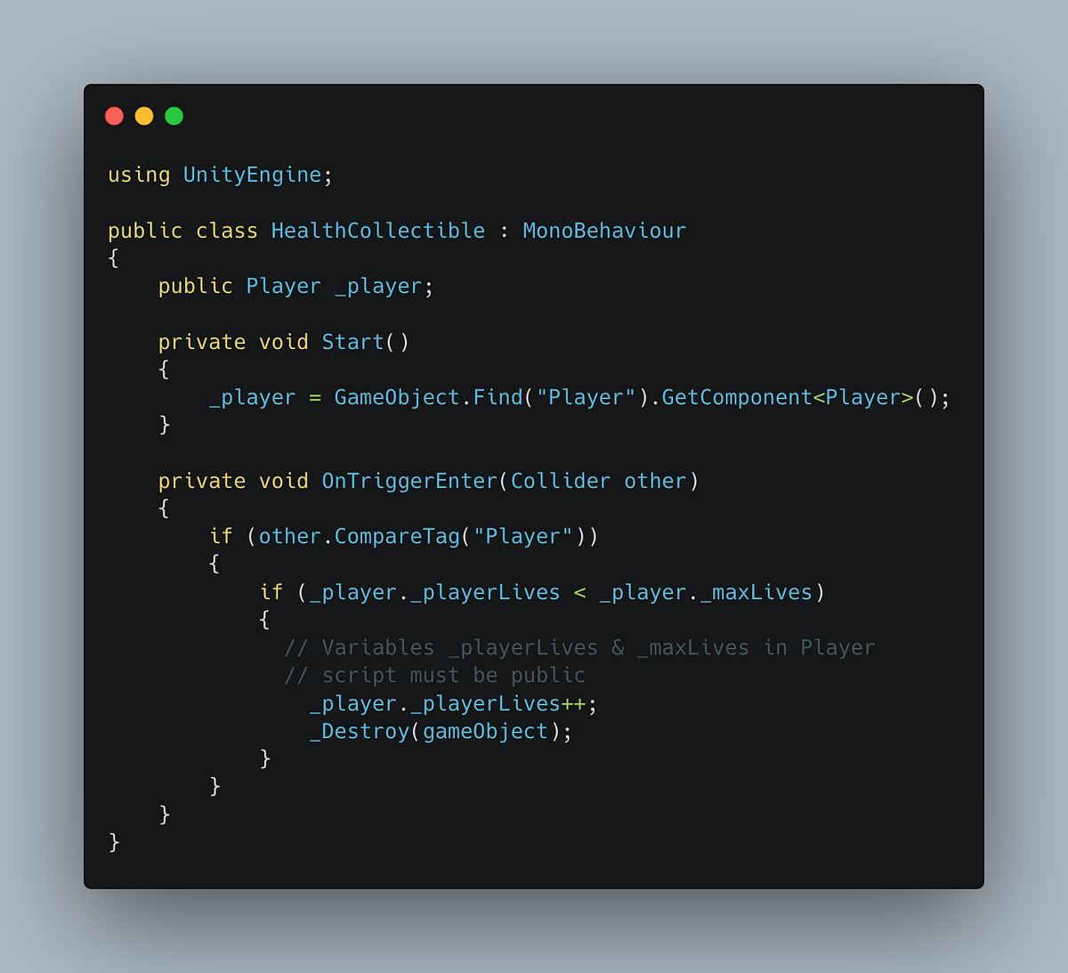Beginning Game Development: Add a Health Collectible | by Lem Apperson | Medium