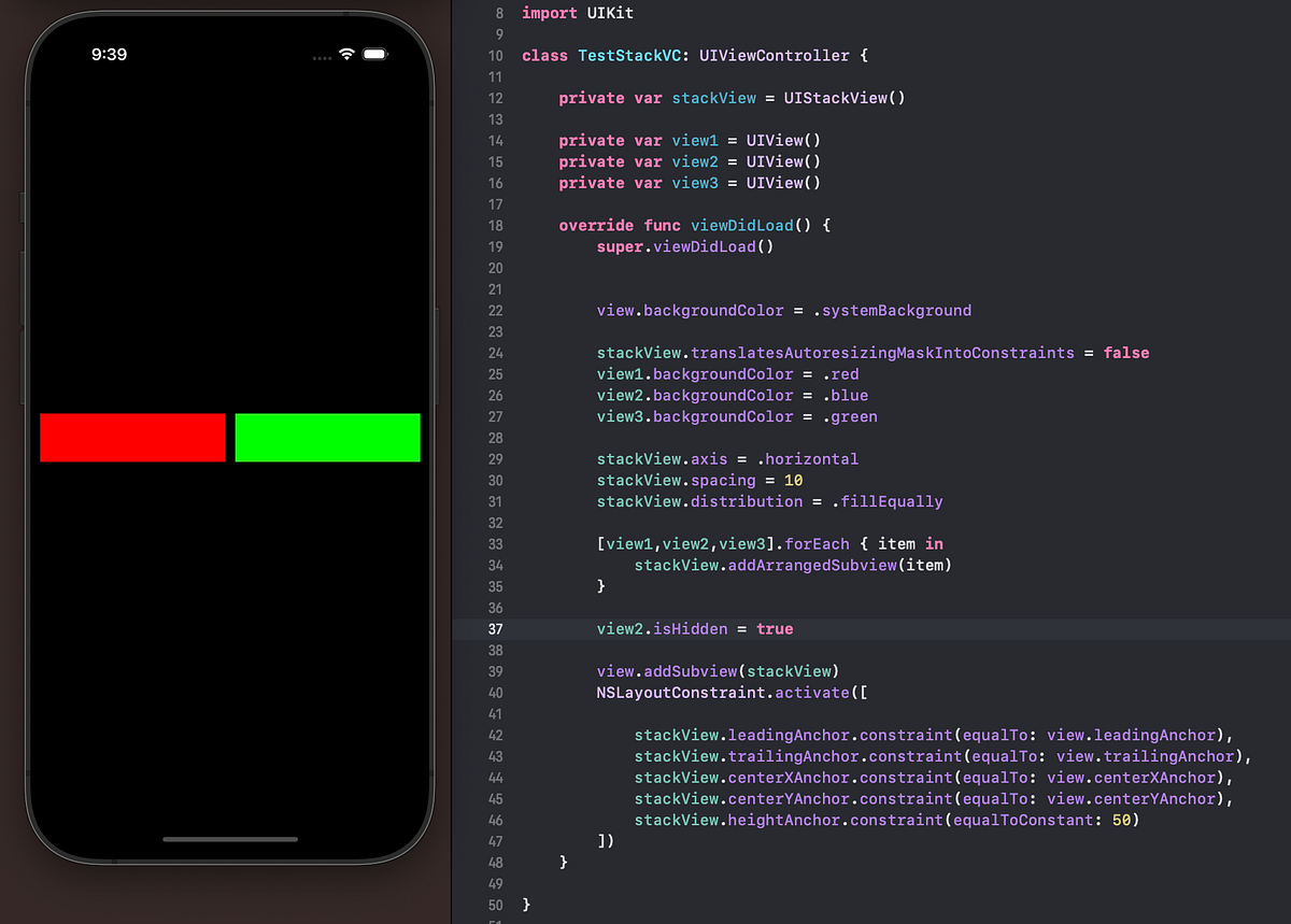 Inspecting views in UIStackView.. One component in UIKit which I have a… | by Arkaprava Ghosh ...