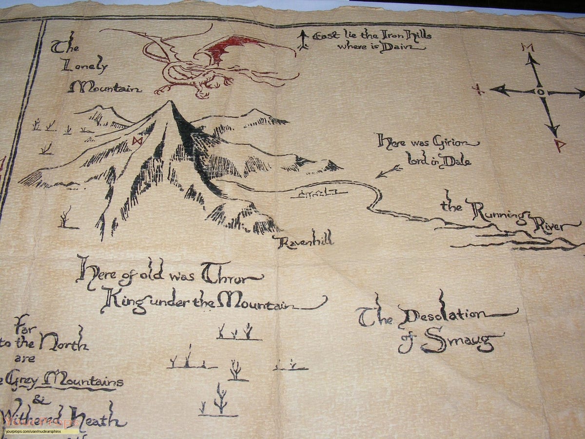 The Hobbit The Lonely Mountain Map