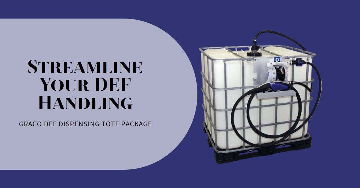 Graco DEF Dispensing Tote Package: Streamline Your Diesel Exhaust Fluid Handling | by Sanjay ...