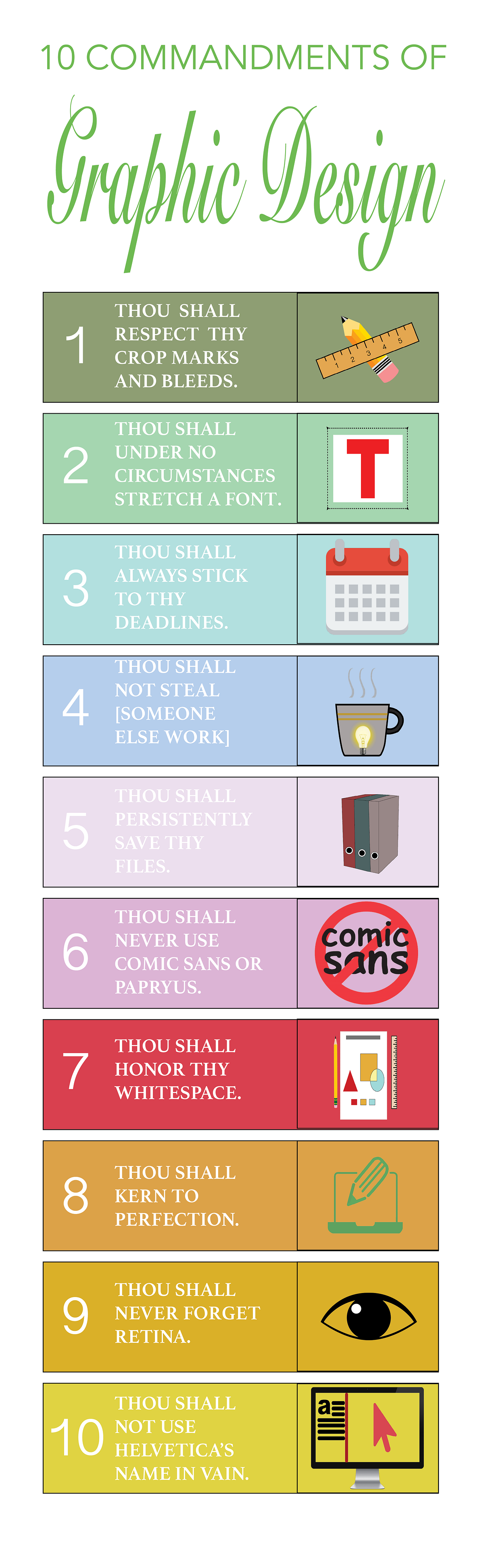 10 Commandments of Graphic Design | by I Love Designz | Medium
