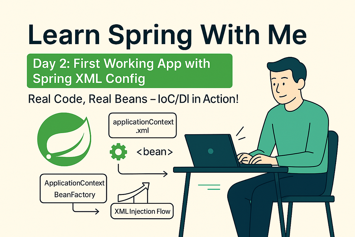 Spring Journey — Day 2: My First Working Spring Core App using XML ...