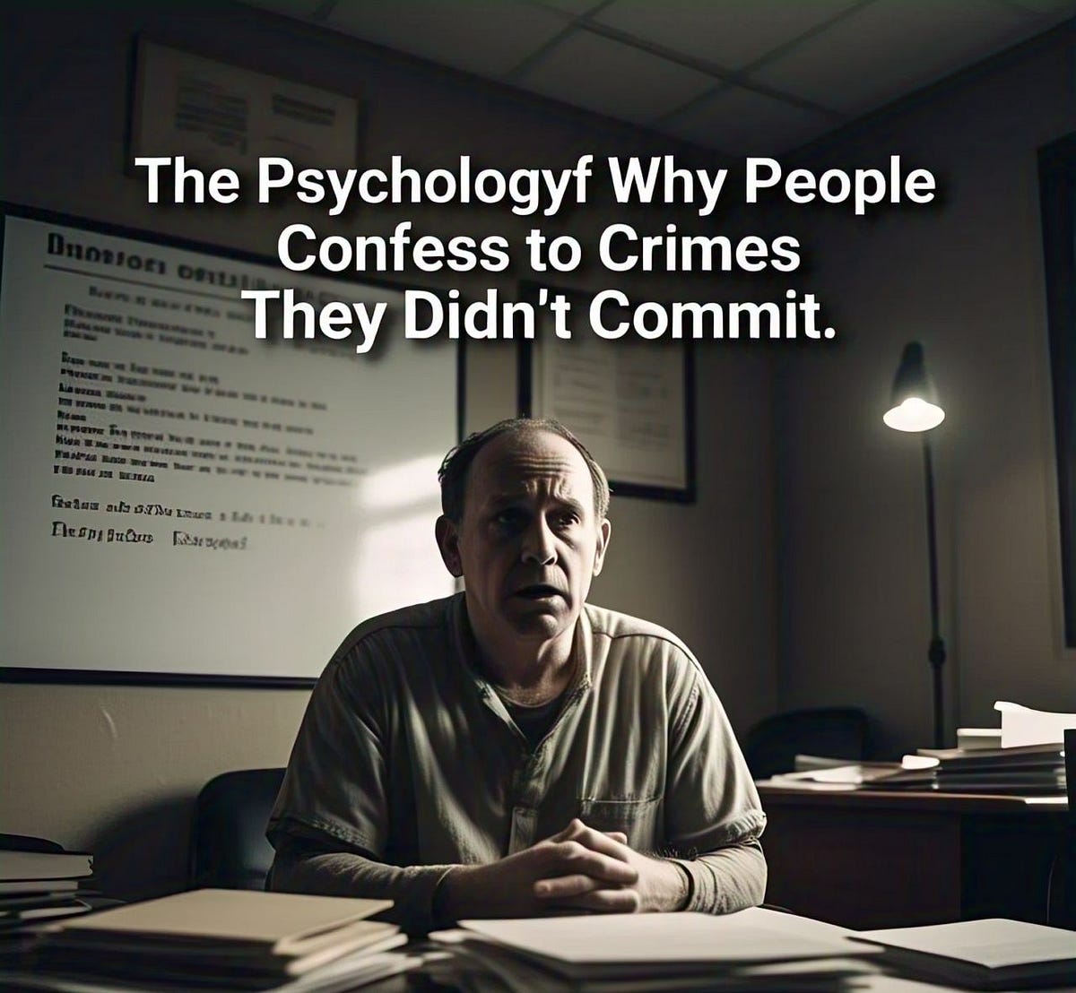 The Psychology of Why People Confess to Crimes They Didn’t Commit | by ...