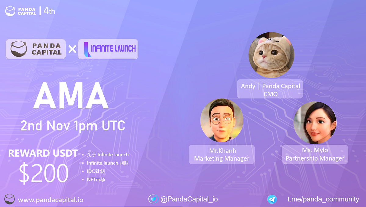 【AMA精彩回顾】Infinite Launch，备受瞩目的IDO和NFT发售平台 | by Panda Community | Medium