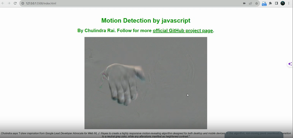 Motion Sensitivity Algorithm Using Javascript By Chulindra Rai Medium