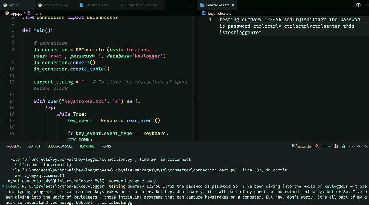 🔍 Exploring Keyloggers: A Beginner’s Journey into Tech and Ethics 🚀 ...